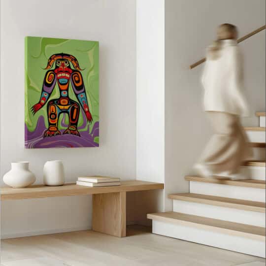 Indigenous Canadian Art Canvas – Extra Large Wall Decor