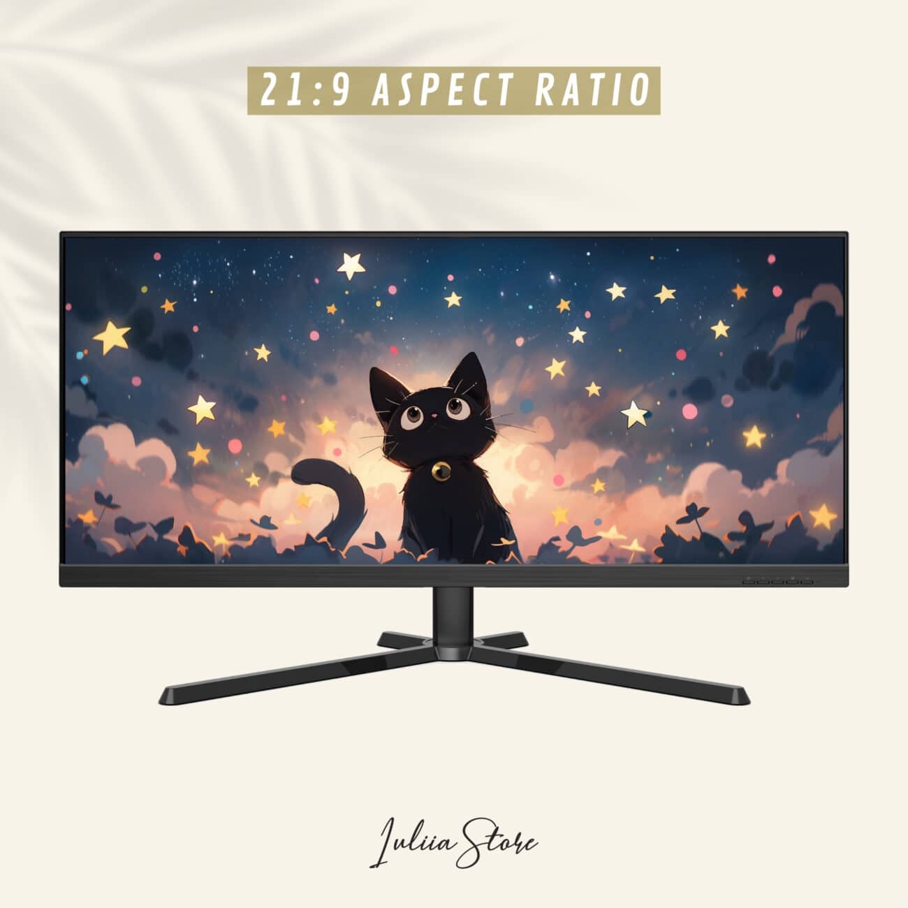 Buy Ultrawide Screen Wallpaper, Cat in Pastel Twilight 4k Ultra HD ...