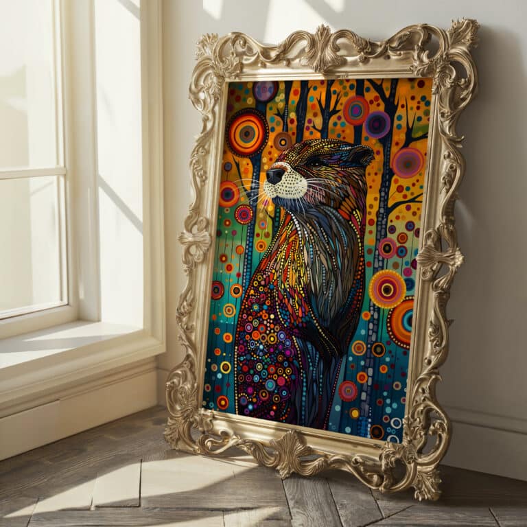 Colorful Beaver Print – Indigenous Inspired Canadian Art