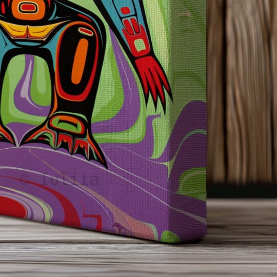 Indigenous Canadian Art Canvas – Extra Large Wall Decor